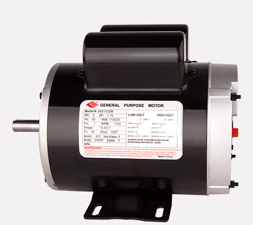 Air Compressor Motors, Single Phase ODP_EMZ Industries, Inc.